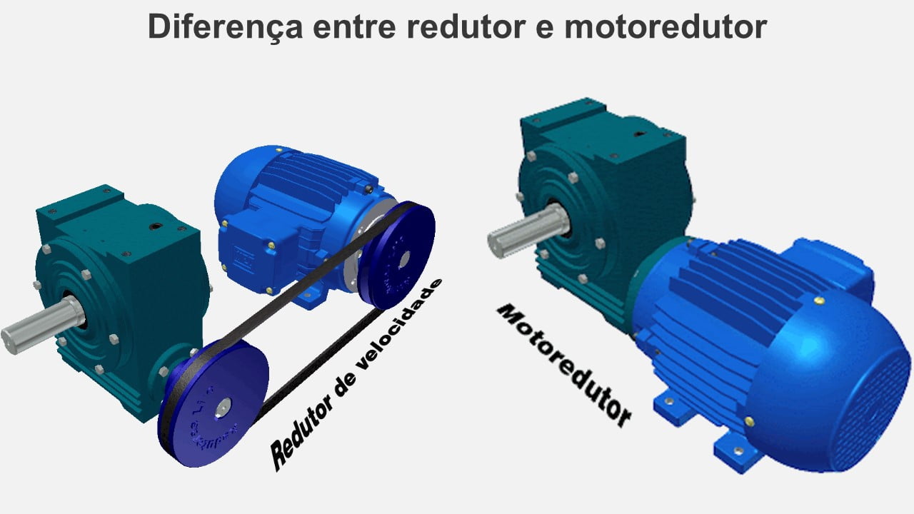 Qual a diferença entre redutor e motoredutor