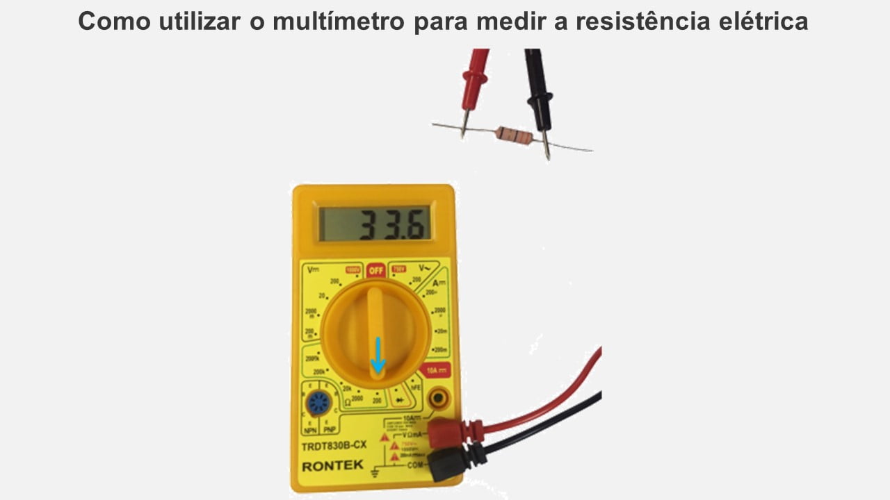 Como utilizar o multímetro passo a passo